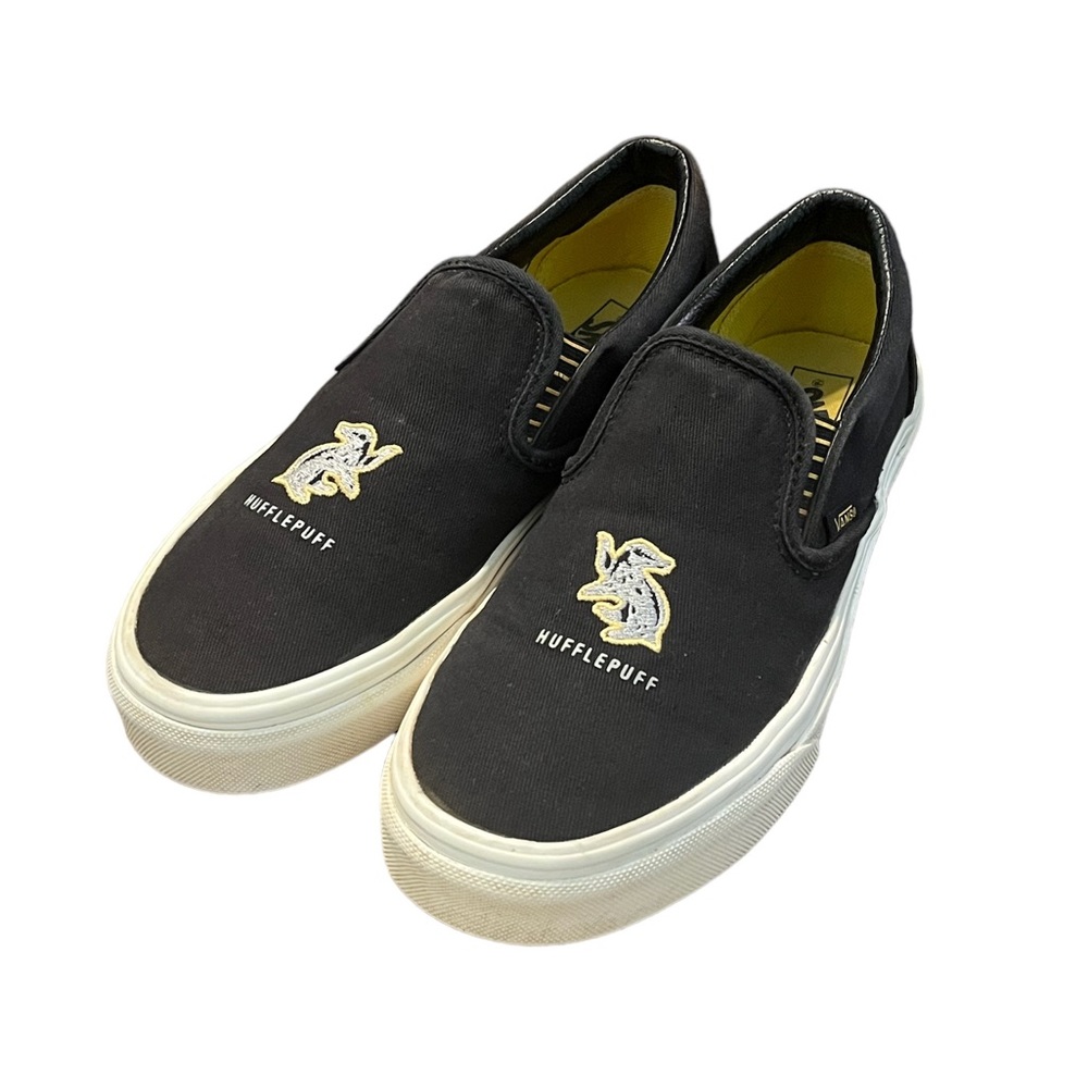 Vans Harry Potter Hufflepuff Black Slip On Sneakers - Gem